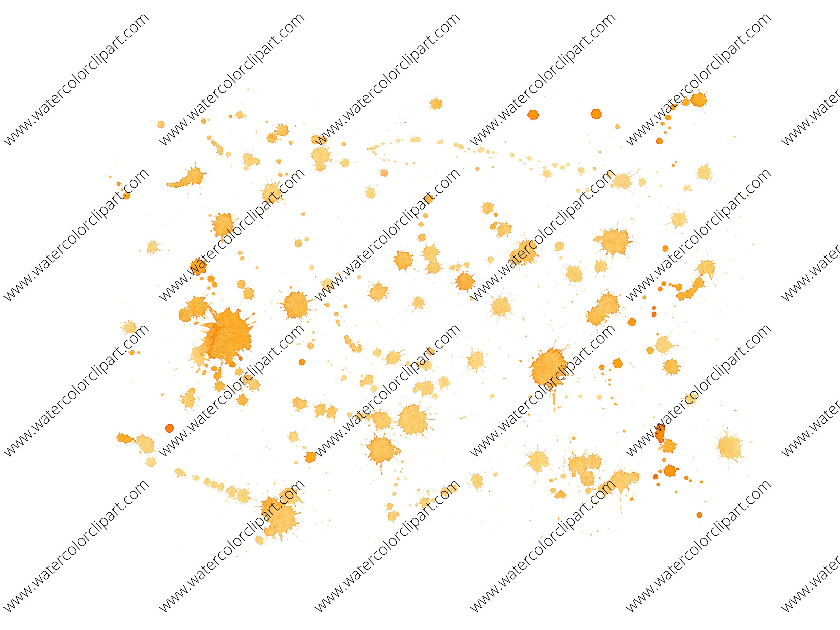 Watercolor Rainbow Splatter PNG Clip Art, Watercolor Splashes, INSTANT ...