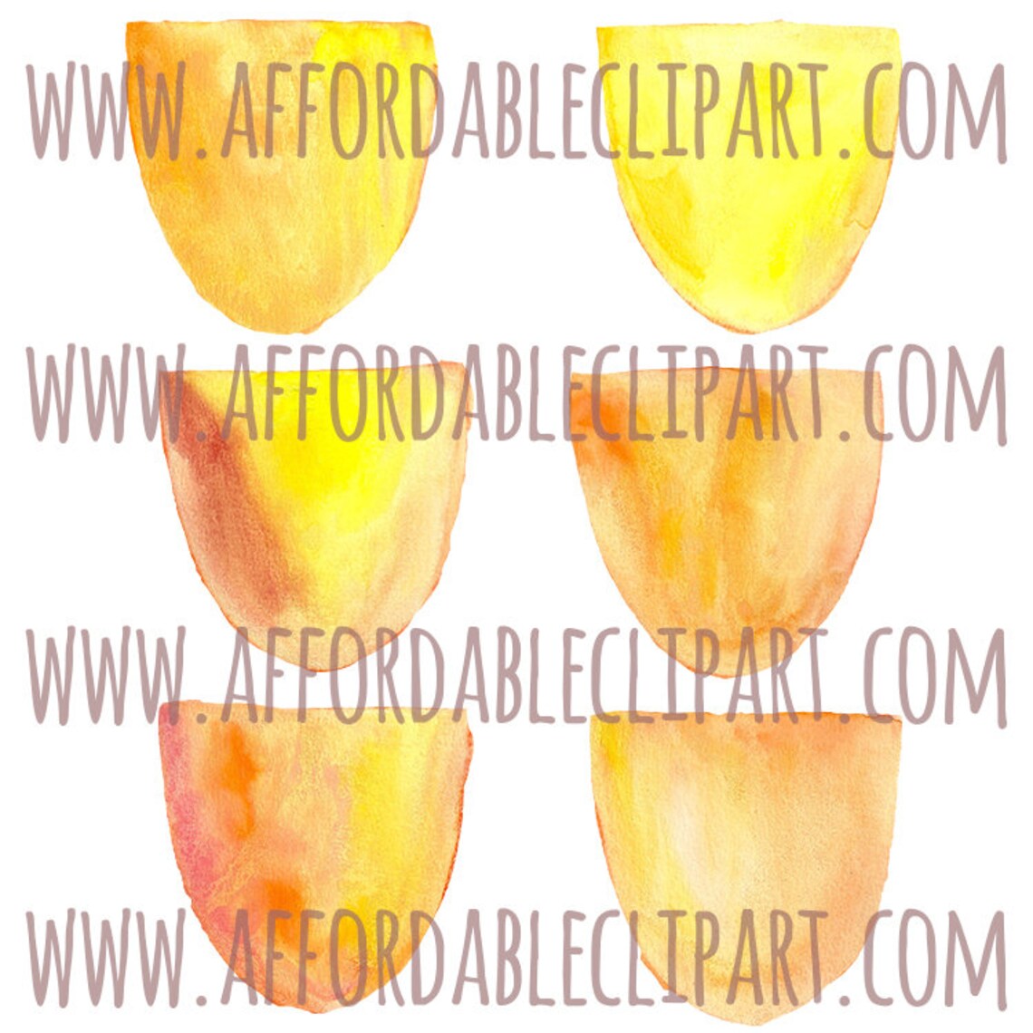 Hand Painted Rainbow Mermaid Scales Clip Art, Watercolor Mermaid Scales ...