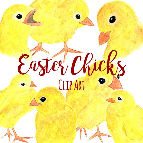 Easter Chick Clipart - Etsy