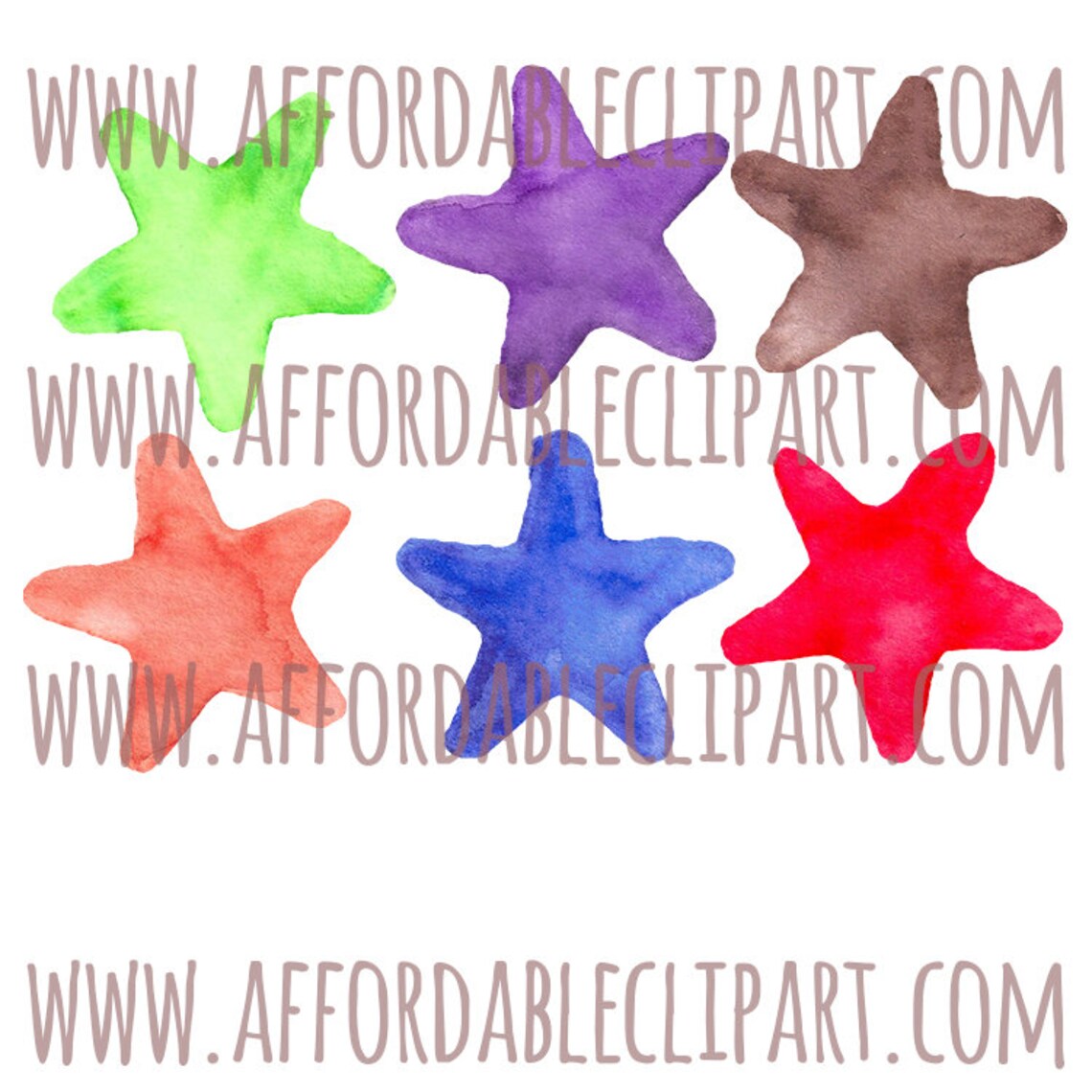 Watercolor Stars Clip Art Galaxy Clip Art INSTANT DOWNLOAD | Etsy