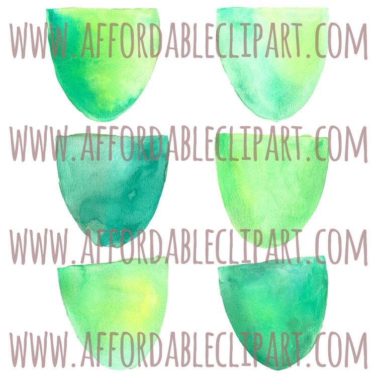 Hand Painted Rainbow Mermaid Scales Clip Art, Watercolor Mermaid Scales ...