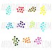 Hand Painted Rainbow Dots Clip Art Watercolor Drops INSTANT - Etsy