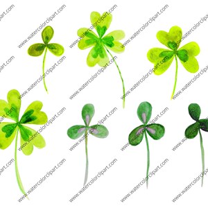 Lucky Clovers and Shamrocks Clip Art, Shamrock Clip Art, St. Patrick's ...