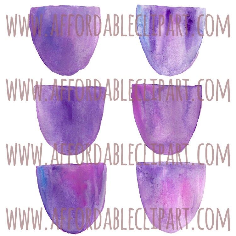 Hand Painted Rainbow Mermaid Scales Clip Art, Watercolor Mermaid Scales ...