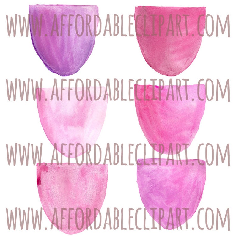 Hand Painted Rainbow Mermaid Scales Clip Art, Watercolor Mermaid Scales ...