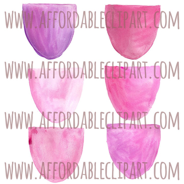 Hand Painted Rainbow Mermaid Scales Clip Art, Watercolor Mermaid Scales ...