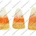 Watercolor Halloween Candy Corn Clip Art for Commercial Use, Cute ...