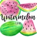 Watercolor Watermelon Fruit Clip Art, Watermelon Clip Art, Fruit Clip ...