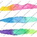 Multicolor Watercolor Blog Headers Clip Art, Rainbow Clipart, INSTANT ...
