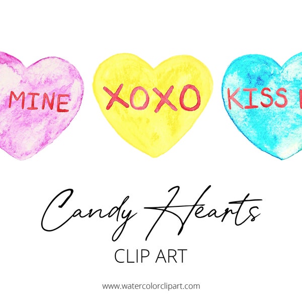 Heart Candy Clipart - Etsy