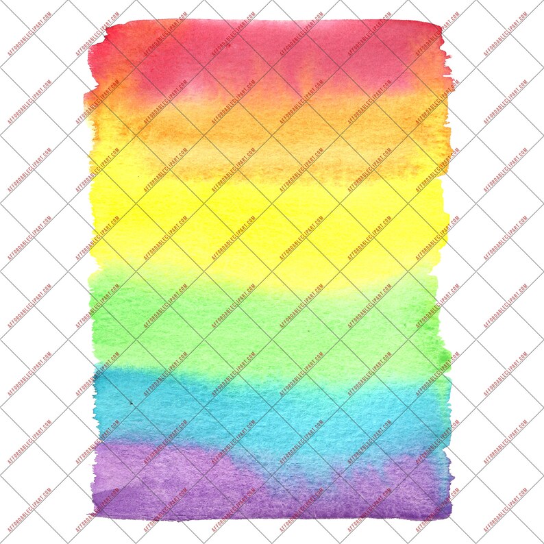 Watercolor Background Ombre Multicolor Swash INSTANT - Etsy