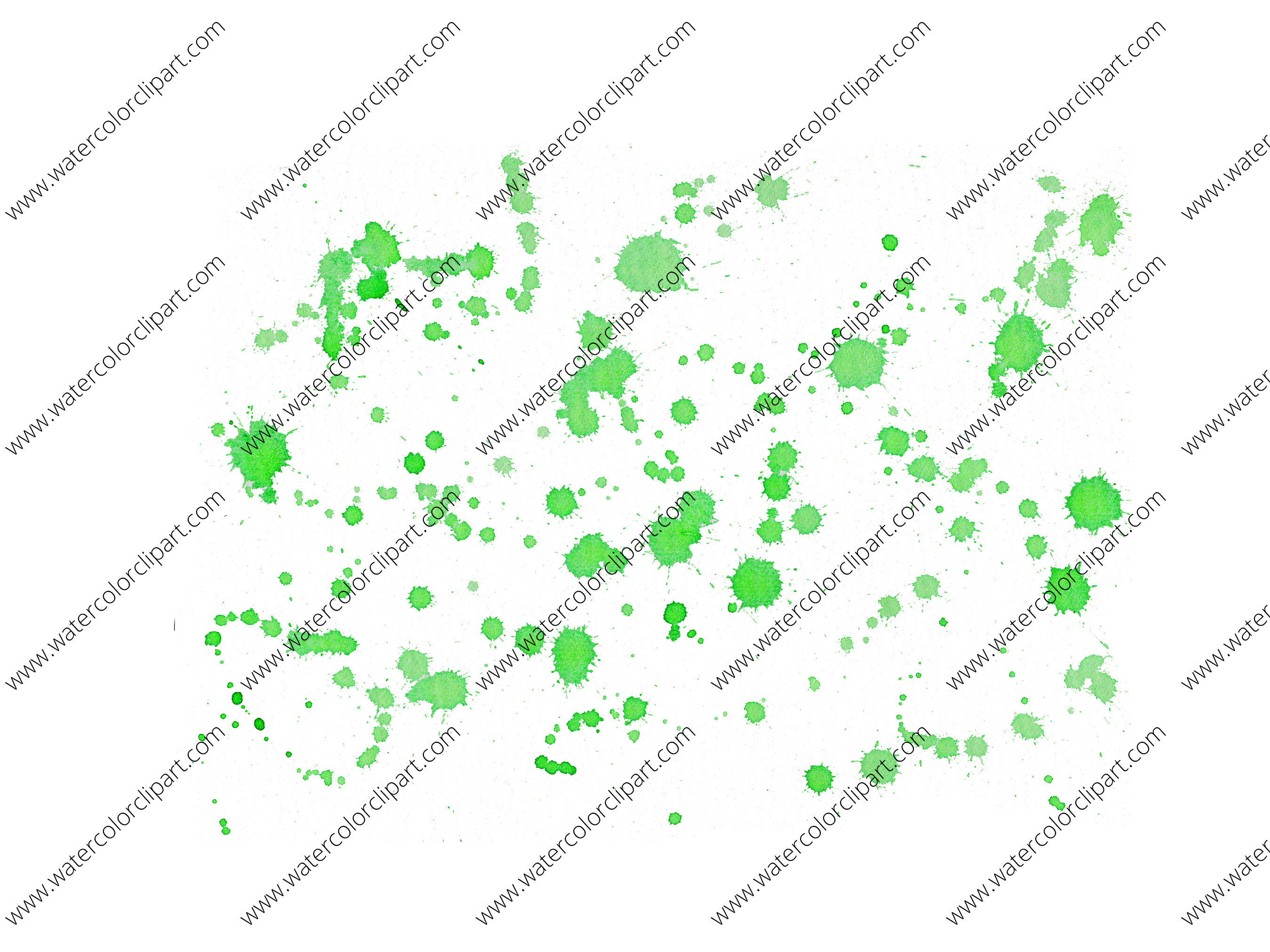 Watercolor Rainbow Splatter PNG Clip Art, Watercolor Splashes, INSTANT ...