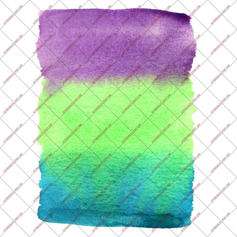 Watercolor Background Ombre Multicolor Swash INSTANT - Etsy Denmark