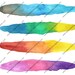 Multicolor Watercolor Blog Headers Clip Art, Rainbow Clipart, INSTANT ...