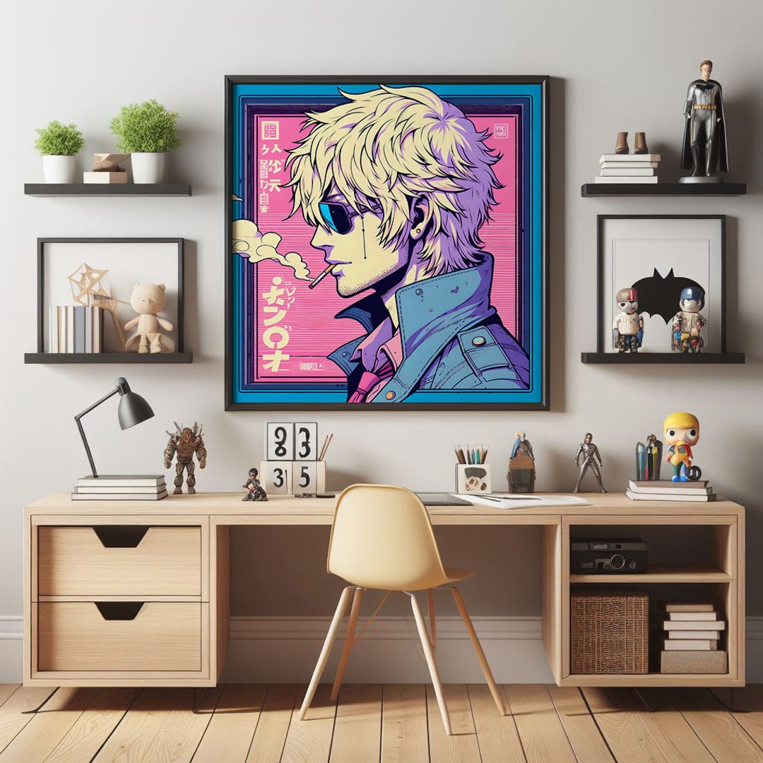 Sanji One Piece Art Print, Japanese Anime Poster, Chef Fantasy Art ...