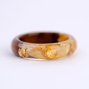 Wood Resin Rings Flower Resin Rings Mens Resin Rings Resin - Etsy