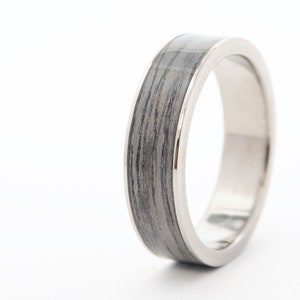Titanium Ring With Poplar. Men's Titanium Ring With Poplar, Wedding ...