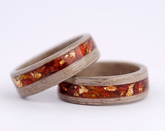 Wood Ring Women 5 Year Anniversary Wooden Engagement Rings - Etsy