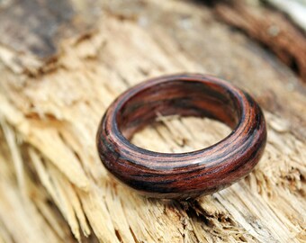 Ebony Wooden Ring Black ring-Wedding Rings-Ebony | Etsy