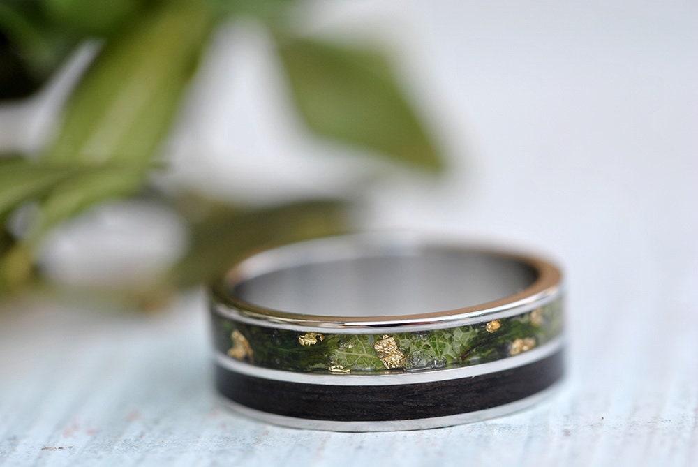 Titanium wedding band Titanium Ring Titanium wedding band set | Etsy