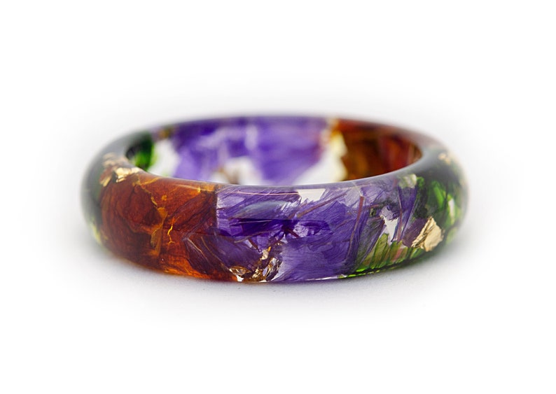 Real Moss Ring Nature Resin Green Moss Ring Engagement Ring - Etsy