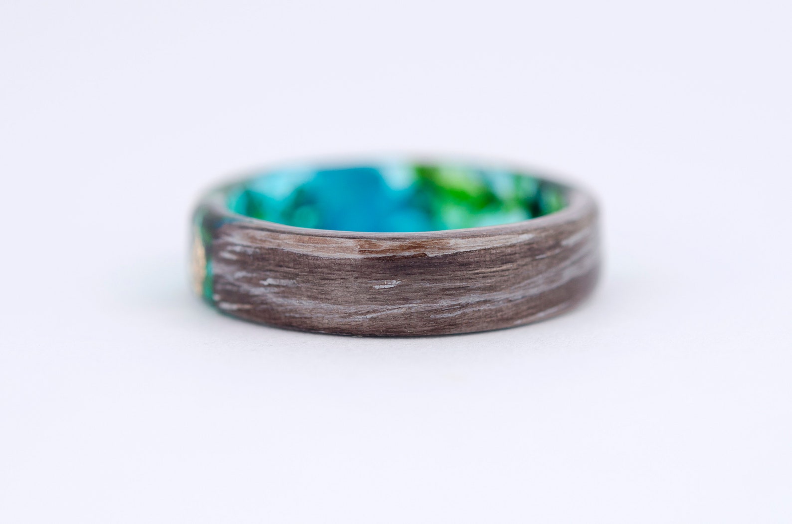 Forest Women Ring Wood Grass Resin Ring Women Nature Unique - Etsy