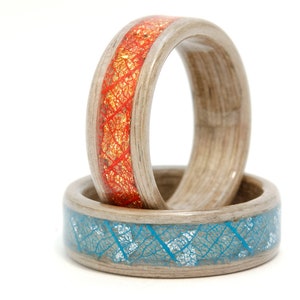 Secret Wood Ring, Wooden Couple Rings, Bentwood Rings, Wood Jewelry ...