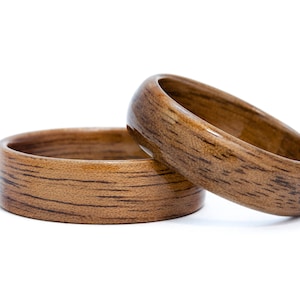 Wood Ring, 5 Year ,anniversary Wooden Ring, Custom Wooden Ring, Men ...