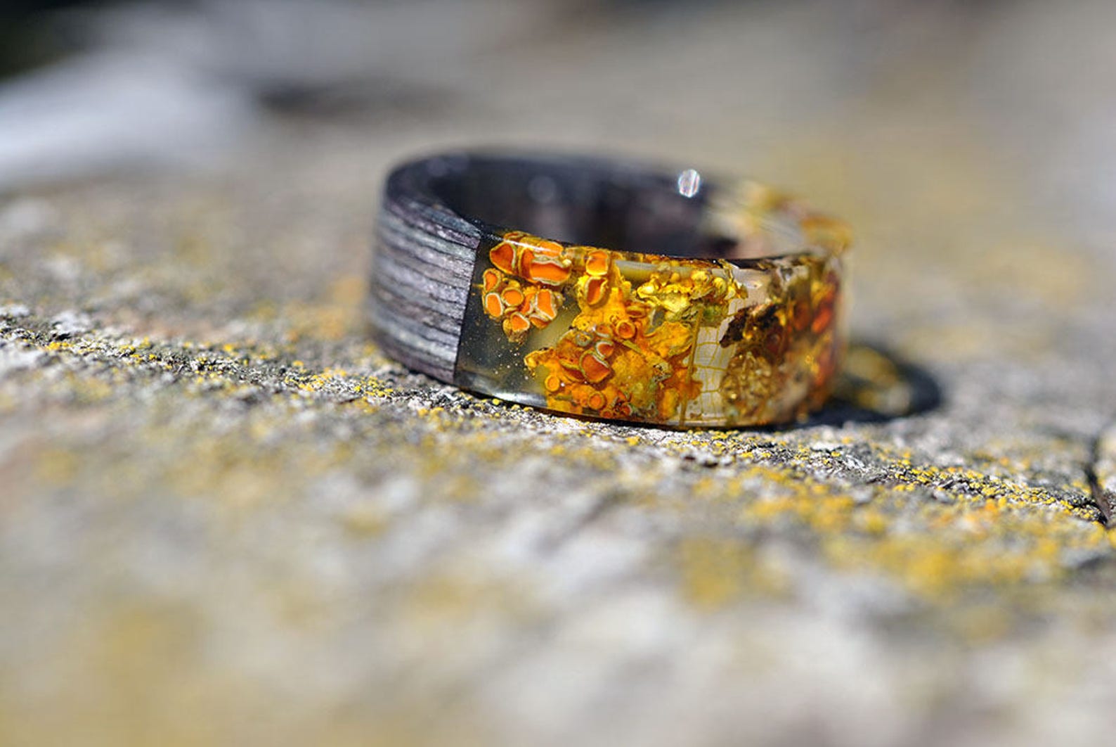 Unique Mens Wedding Band Unique Mens Ring Men Resin Ring - Etsy