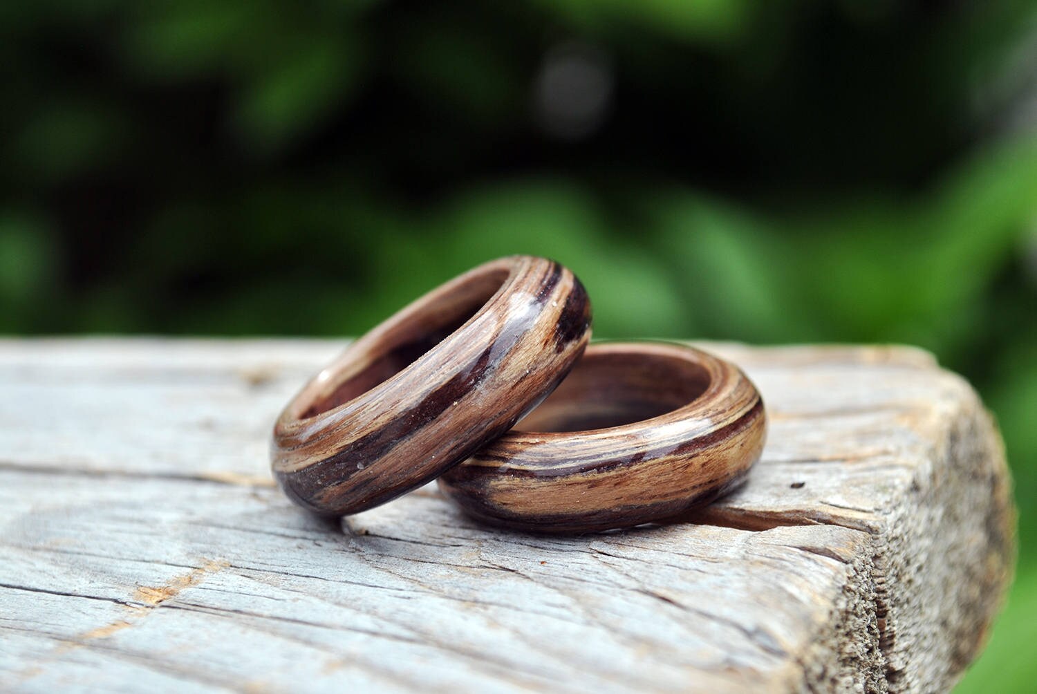Wooden Wedding Anniversary Handcrafted Wood Wedding Ring | Etsy