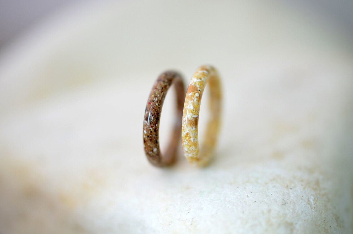 Natural Stone Rings for Women. Stone Rings for Men. Handmade - Etsy