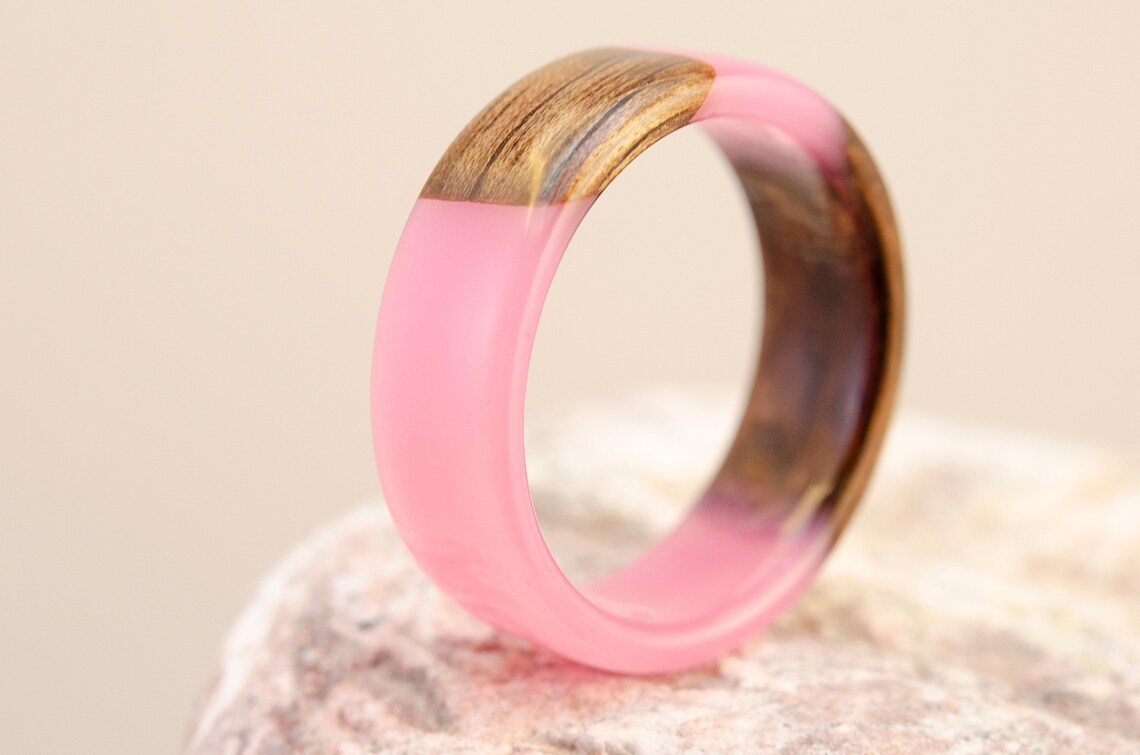 Pink Ring Bright Pink Ringring for Girl Pretty Pink Glitter - Etsy