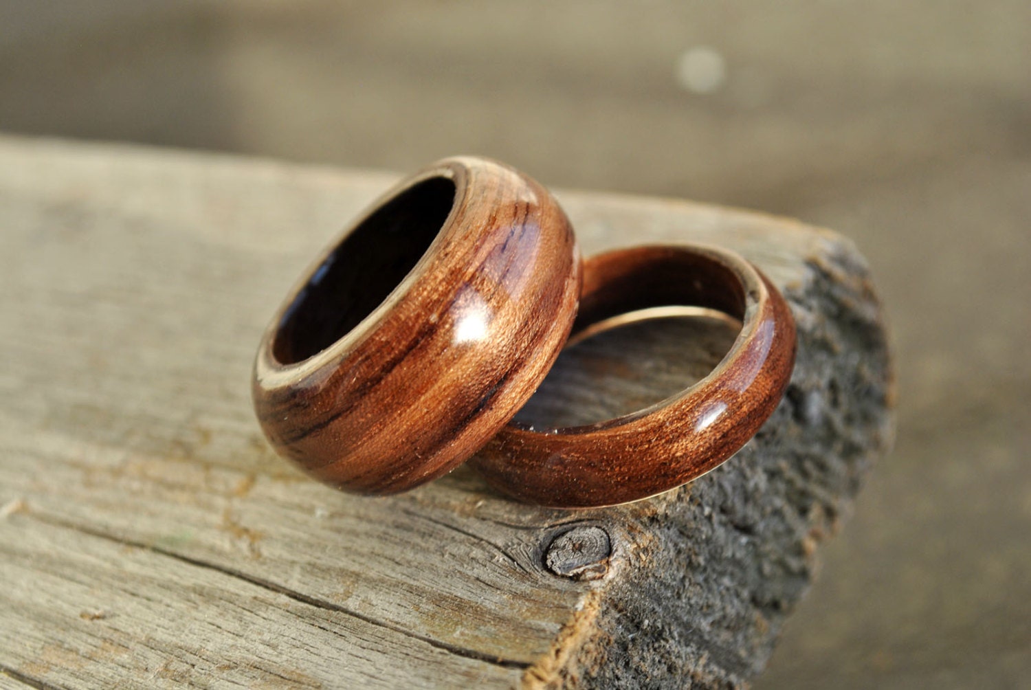 Ring Wood Wooden Ring Minimalist Wooden Rings Wooden Bands | Etsy