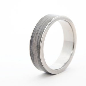 Titanium Ring With Poplar. Men's Titanium Ring With Poplar, Wedding ...