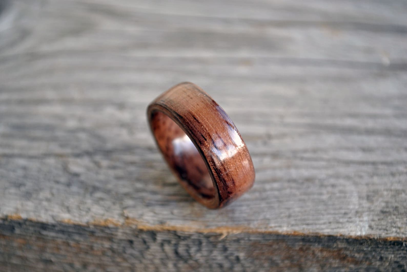 Wood Ring 5 Year Anniversary Wooden Ring Custom Wooden Ring | Etsy