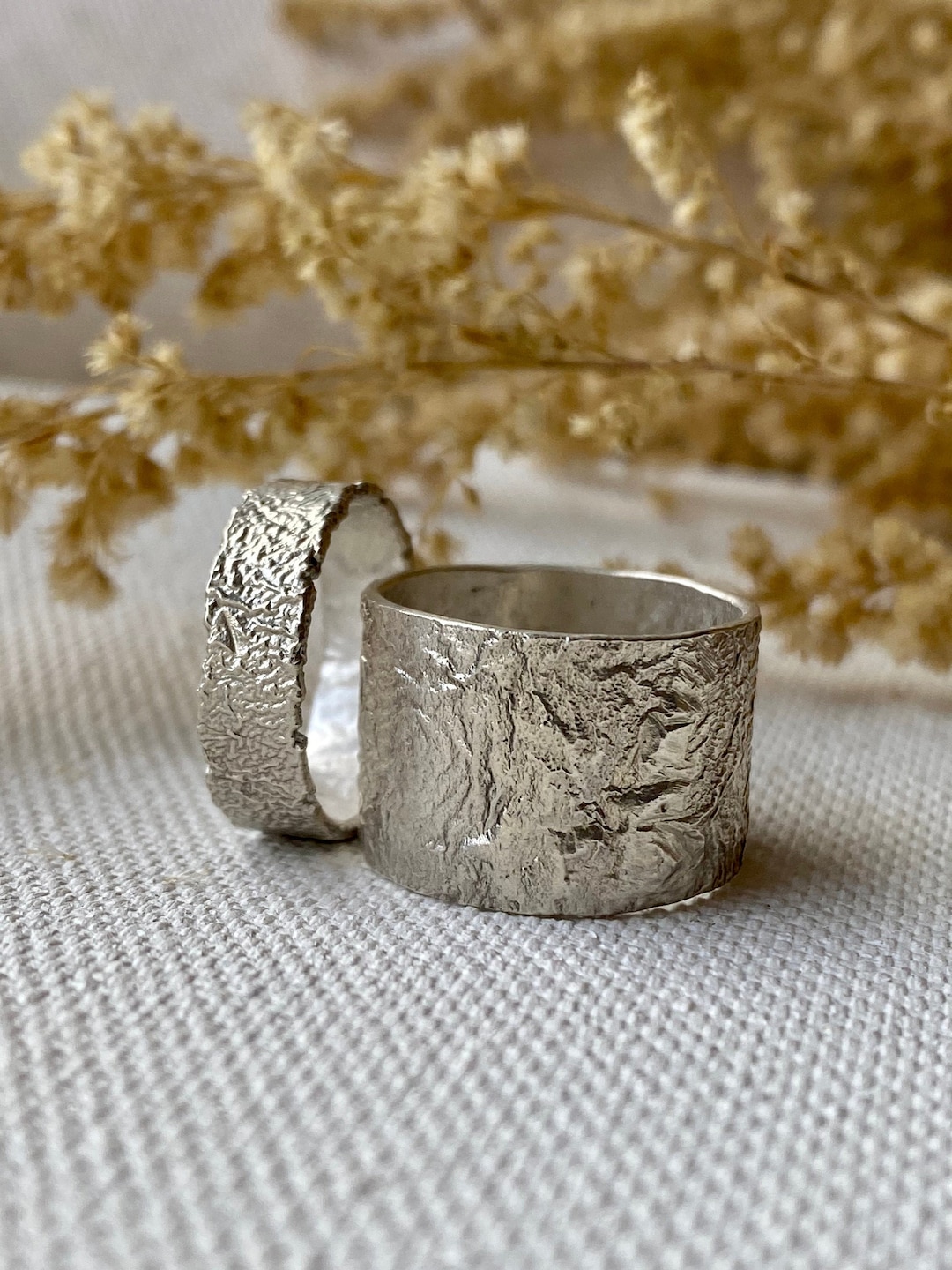 Women's Silver Ring. 925 Silver Rings, Silver Foil Rings, Convex Rings ...