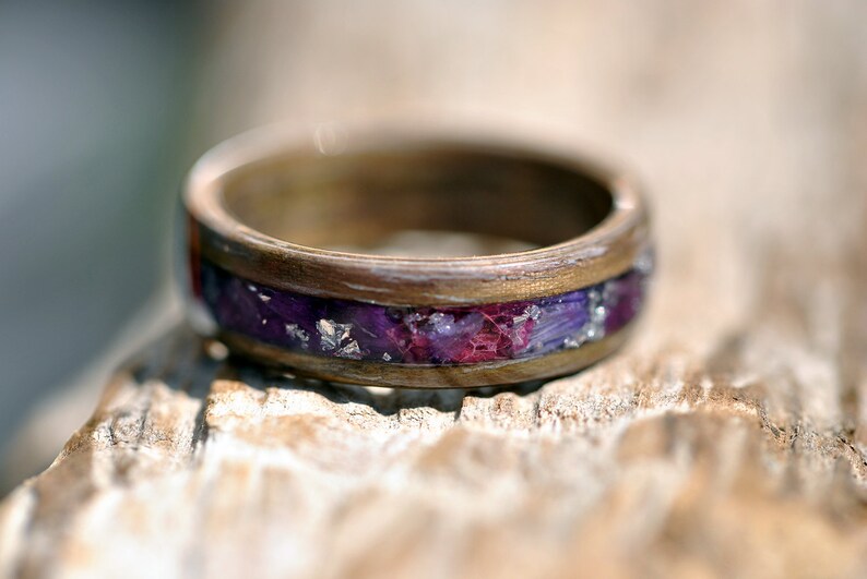 Wood Resin Ring Womens Wooden Ring Statement Ring Wooden - Etsy