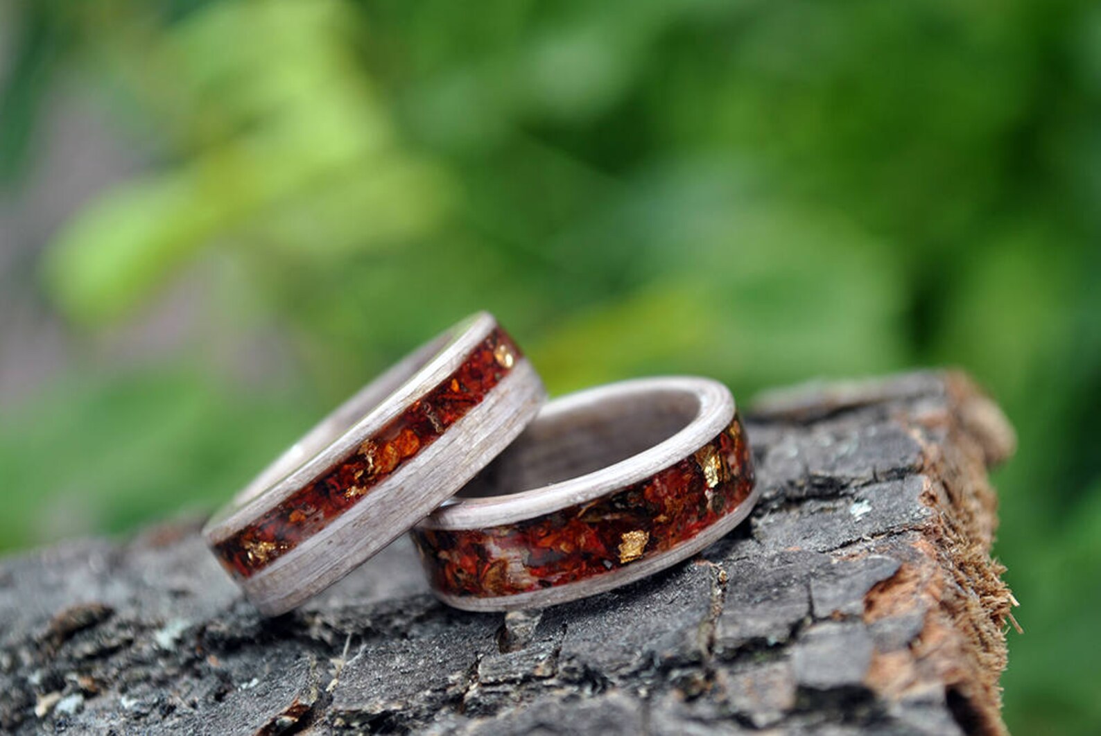 Wood rings for women 5 Year Anniversary 5th anniversary wood | Etsy