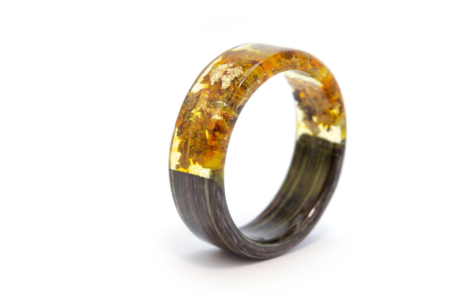 Unique Mens Wedding Band Unique Mens Ring Men Resin Ring - Etsy