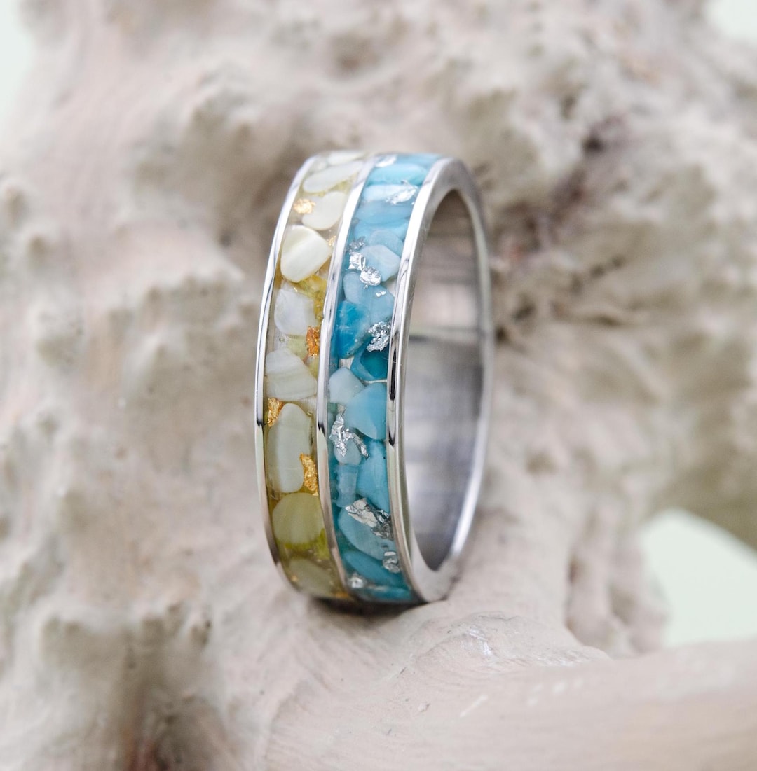 Ukraine Flag Titanium Ring. Titanium Rings Ukraine, Jewelry Ukraine ...