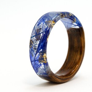 Flower Ring Blue Jewelry Blue Cocktail Ring Flower Ring - Etsy