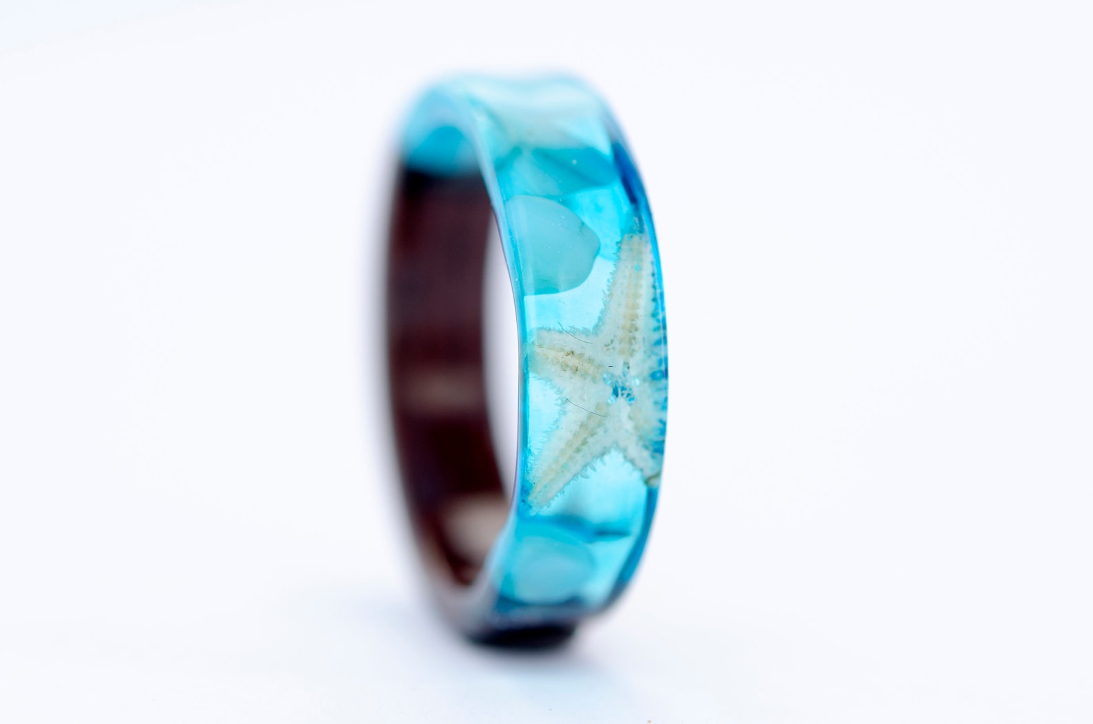 Ocean Resin Ring Mermaid Ring Algae Ring Summer Ring | Etsy