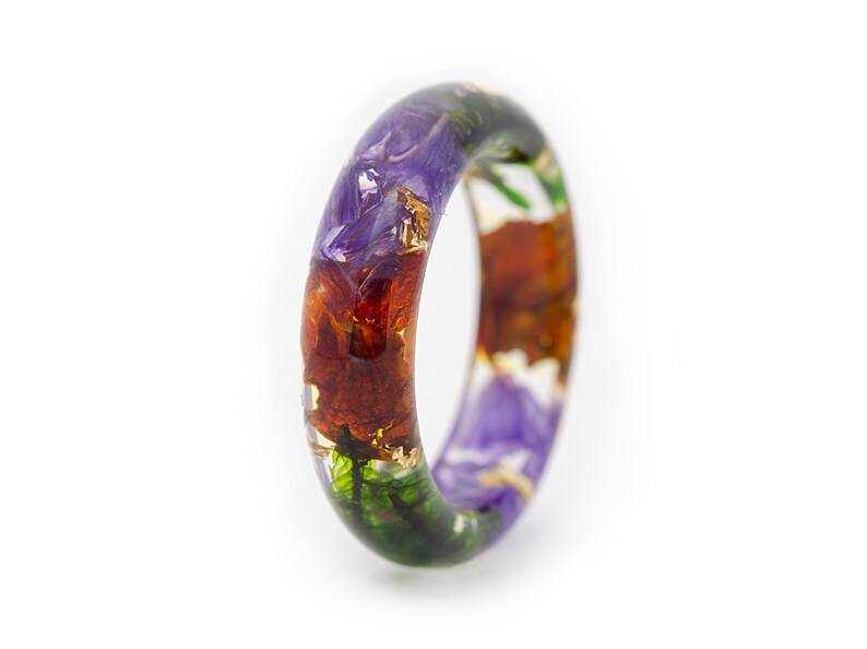 Real Moss Ring Nature Resin Green Moss Ring Engagement Ring - Etsy