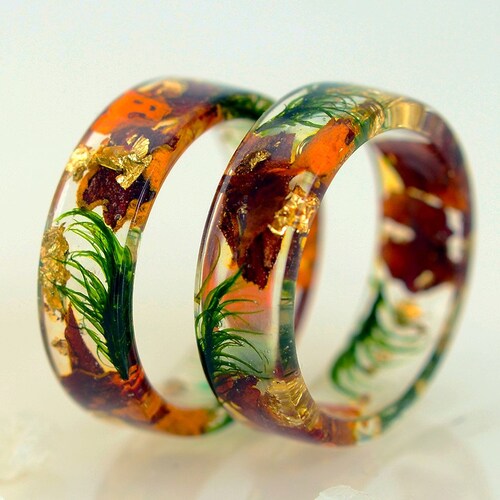 Titanium Engagement Ring Women With Flowers Ocean Titanium | Etsy