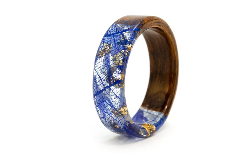 Flower Ring Blue Jewelry Blue Cocktail Ring Flower Ring - Etsy