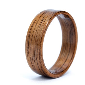 Wood Ring, 5 Year ,anniversary Wooden Ring, Custom Wooden Ring, Men ...
