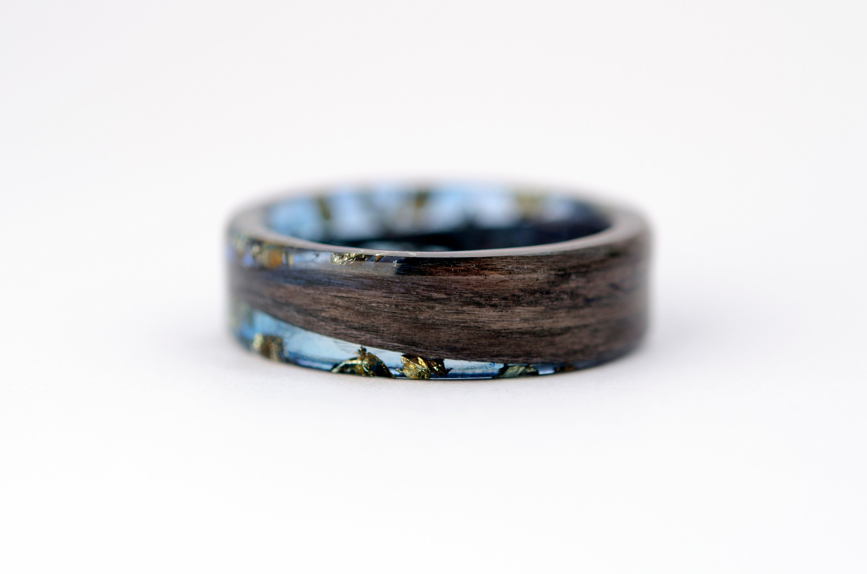 Mens resin ring resin wood ring wood resin ringwood and | Etsy