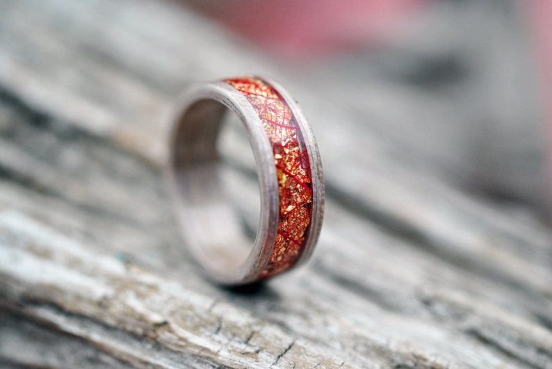Secret wood ring wooden couple rings Bentwood Rings wood | Etsy