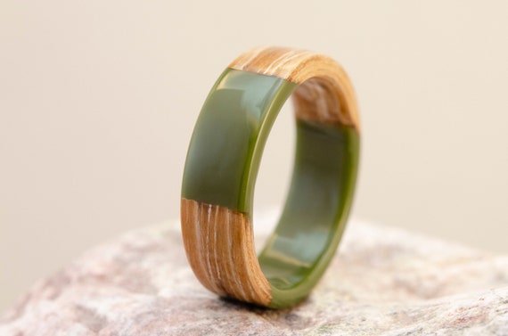 Olive Ring Ring Wood Womens Wood Ring Personalized Ring - Etsy