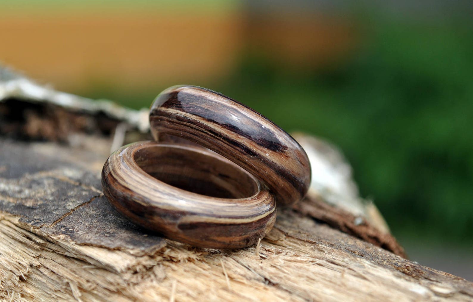 Wooden Wedding Anniversary Handcrafted Wood Wedding Ring | Etsy